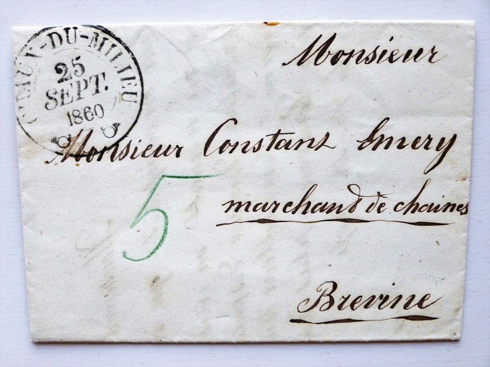 CHAUX DU MILIEU > BRÉVINE, 1860, Text | Acheter sur Ricardo