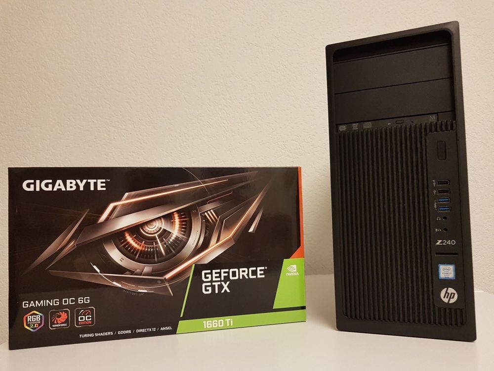 Sleeper HP Z240 Gaming PC mit GTX 1660TI | Kaufen auf Ricardo