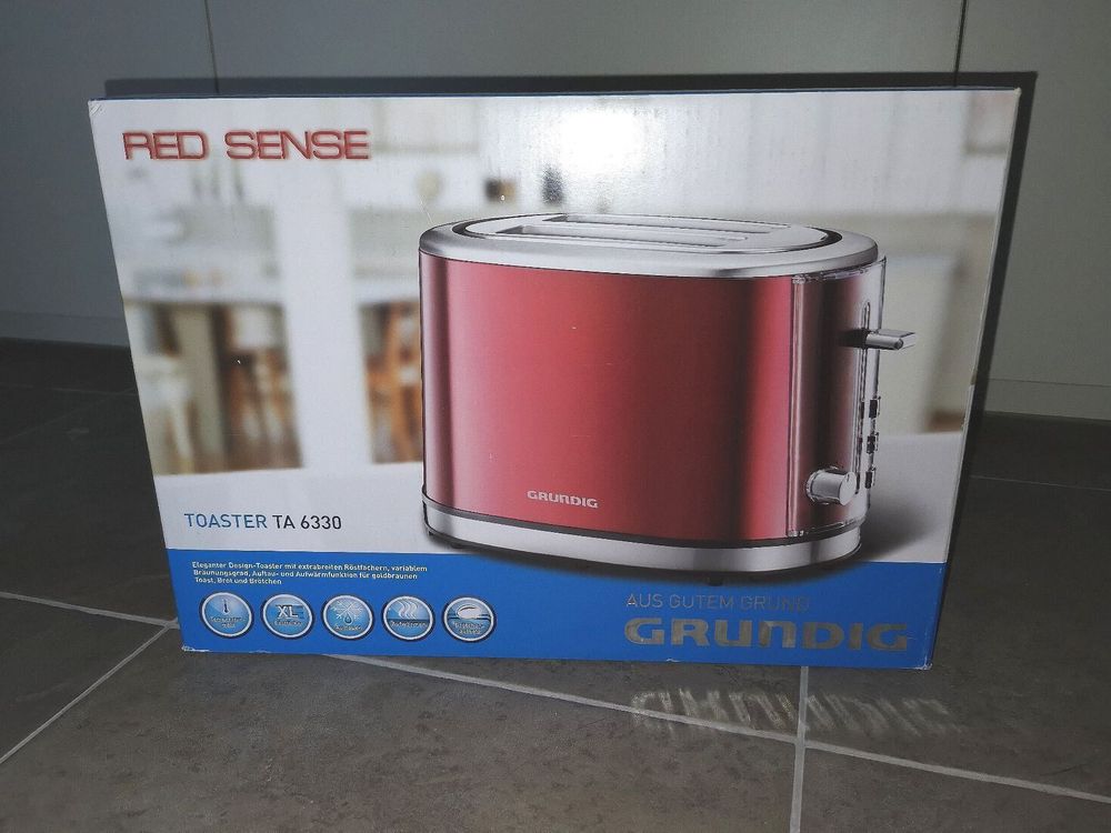 Grundig TA 6330 Red Sense Toaster | Kaufen auf Ricardo