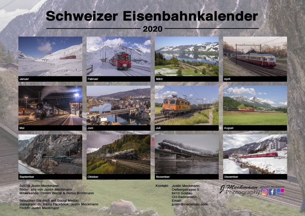 Kalender 2020 - Schweizer Bahnen | Kaufen auf Ricardo