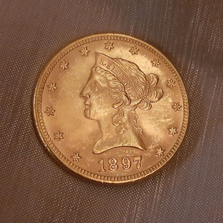 Gold Münze USA 1897 TEN D (16,7 Gramm) | Kaufen auf Ricardo