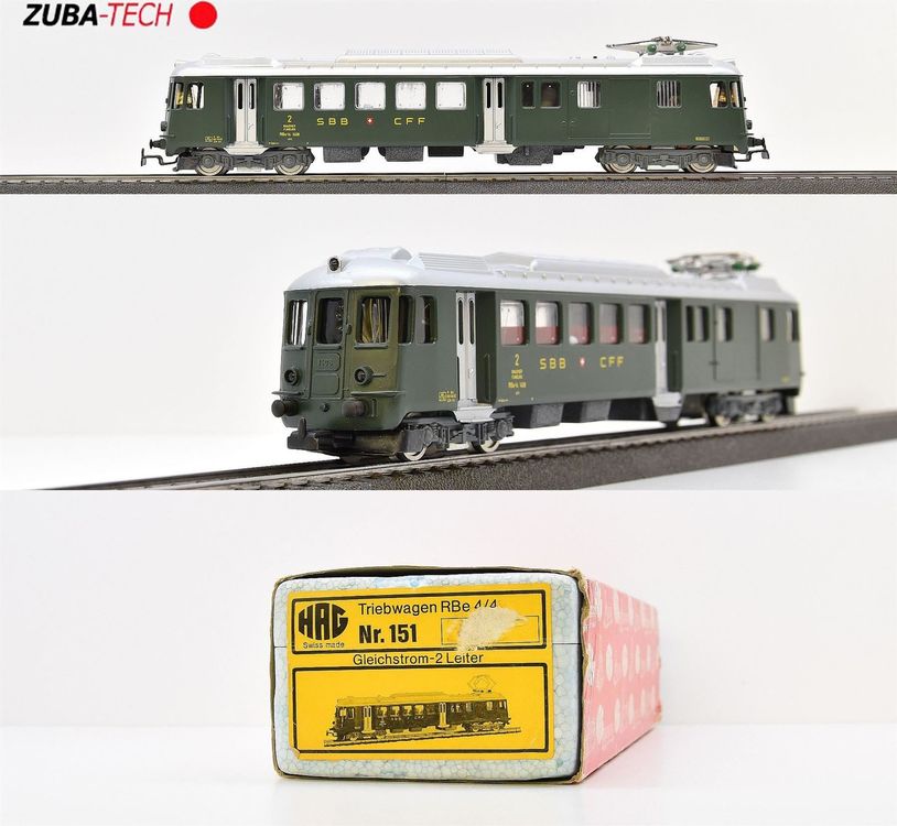 Hag 151 Triebwagen RBe 4/4 SBB H0 GS OVP | Kaufen auf Ricardo