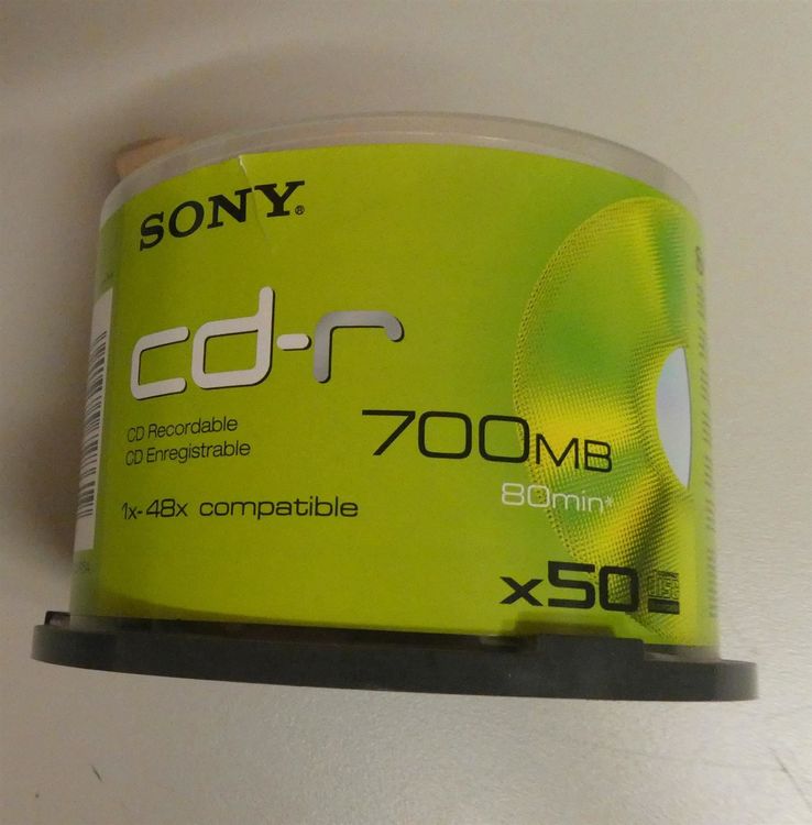 Sony cd-r 700MB 80 min 50 Stück | Comprare su Ricardo
