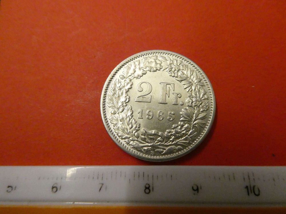 Schweiz 1965, 2 Franken - Silber | Kaufen auf Ricardo