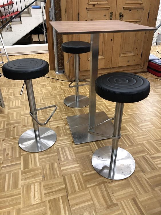 Stehtisch mit 3 Hocker | Kaufen auf Ricardo