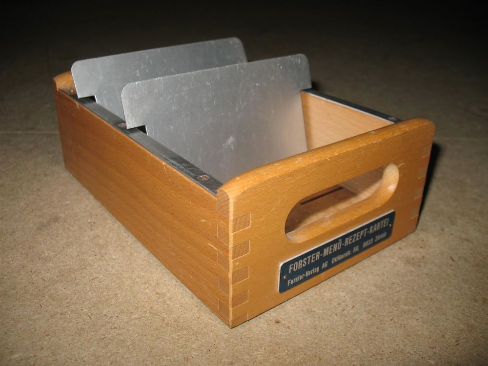 Kartei Box Kasten Holz Kiste Ordnung G) | Kaufen auf Ricardo