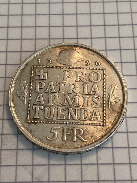 5 .- Franken Gedenkmünze 1936 Silber | Kaufen auf Ricardo