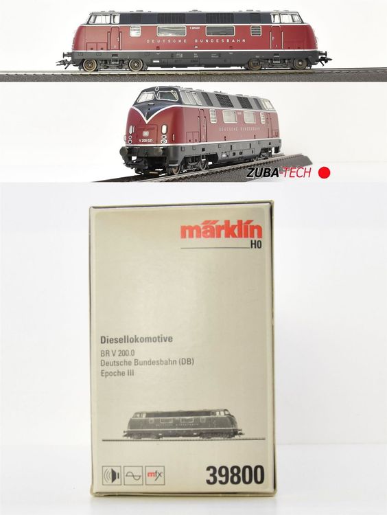 Märklin 39800 Diesellok V200 DB H0 WS OV | Acheter sur Ricardo