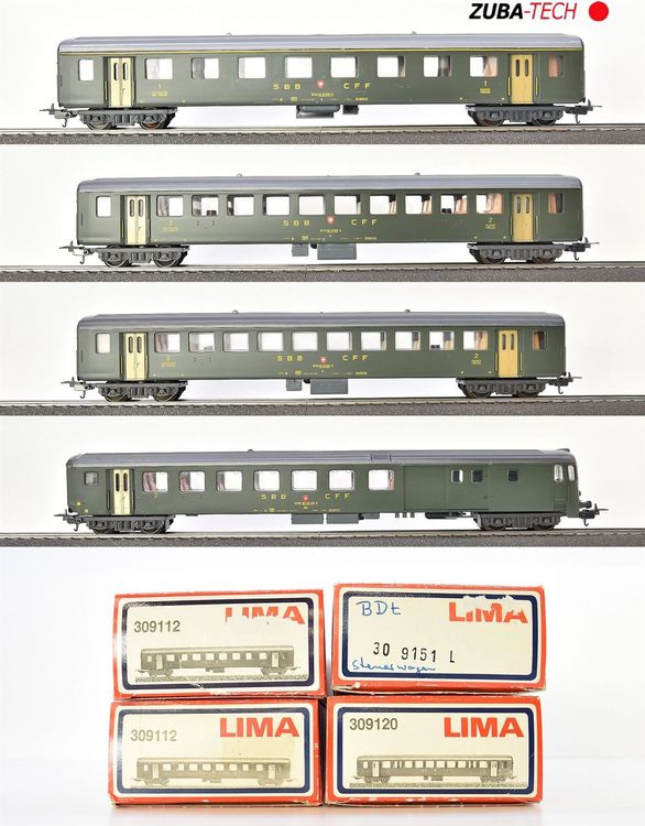 Lima 4x Personenwagen EW I/II SBB H0 GS | Kaufen auf Ricardo