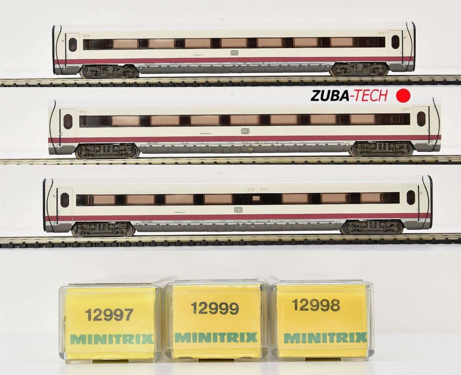 3x Minitrix Personenwagen ICE DB Spur N | Kaufen auf Ricardo