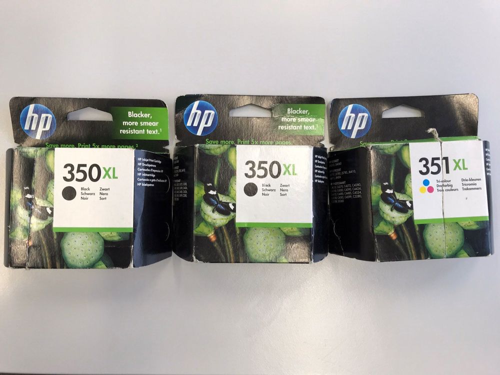 HP 351 XL und 2x HP 350XL | Kaufen auf Ricardo