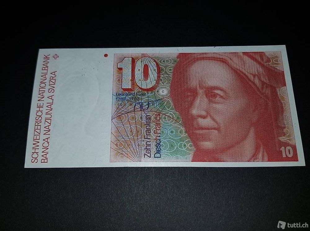 10 CHF Banknote Typ Leonhard Euler | Kaufen auf Ricardo