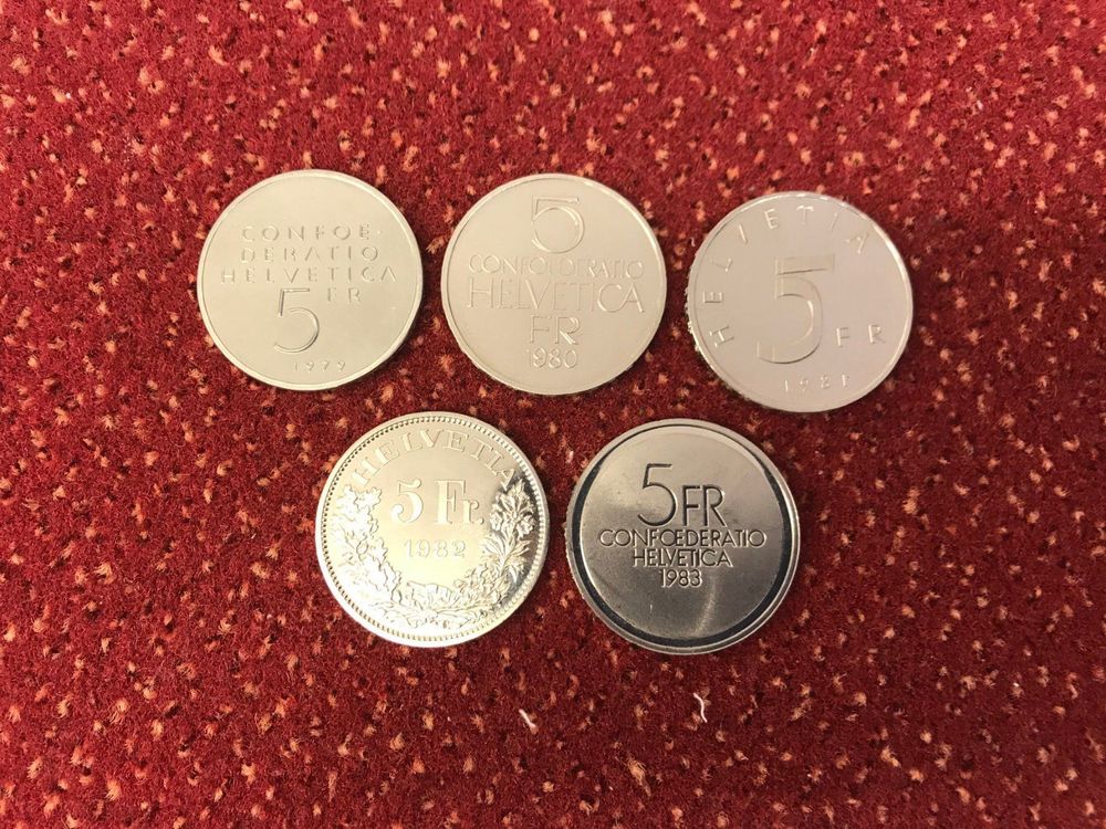 5 Franken Gedenkmünzen LOT /TOP | Kaufen auf Ricardo