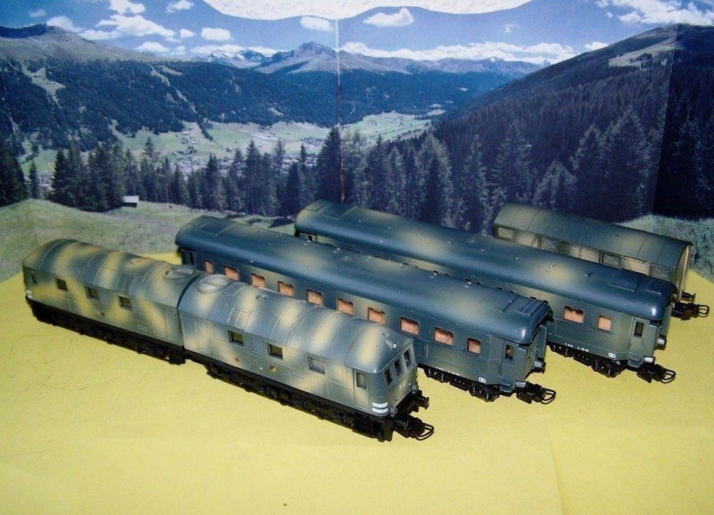 Lima H0 Wehrmacht-Zug 4teilig m.V188 Lok | Acheter sur Ricardo