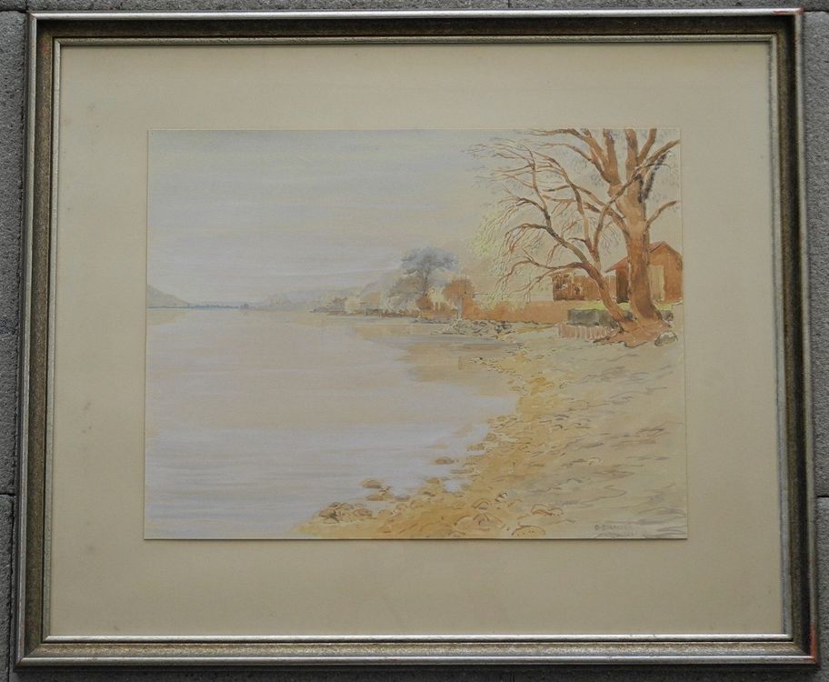 Herbst Strand im drei Seen Land Gottfried STRASSER 1885-1961 | Kaufen ...