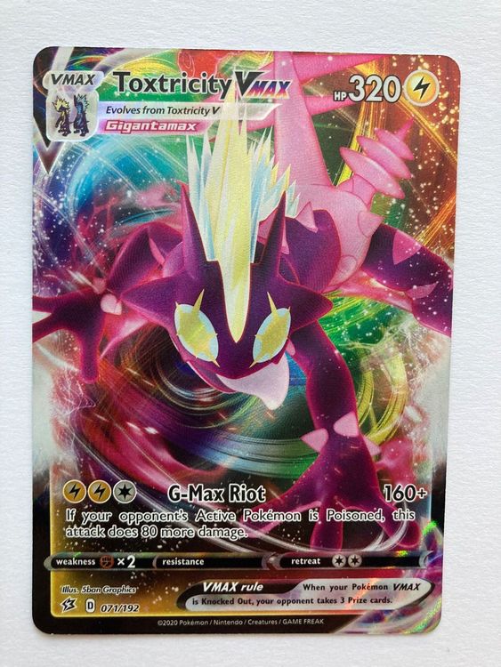 Pokemon Karte - Toxtricity VMAX | Kaufen auf Ricardo