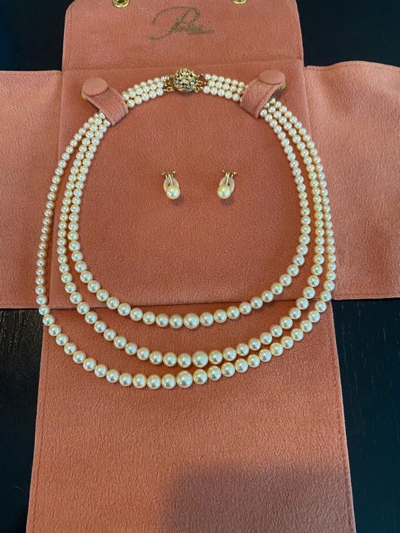 Collier perles 3 rangs | Kaufen auf Ricardo