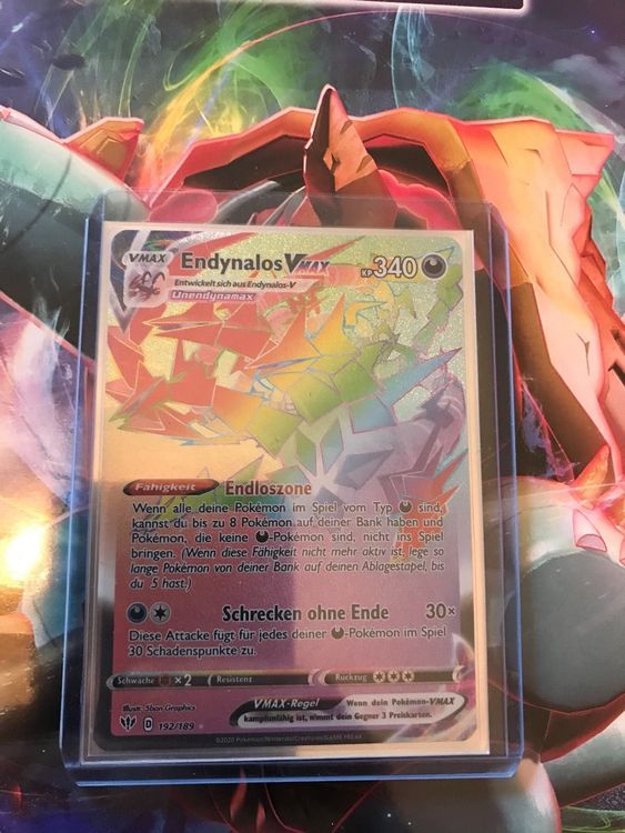 Pokemonkarte Endynalos VMAX , 192/189 | Kaufen auf Ricardo