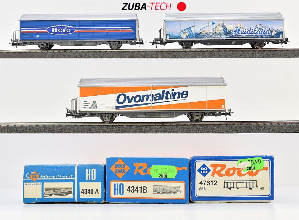 3x Roco Schiebewandwagen der SBB H0 GS | Kaufen auf Ricardo