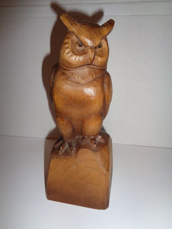 BRIENZER SCHNITZEREI EULE HOLZ FIGUR | Kaufen auf Ricardo
