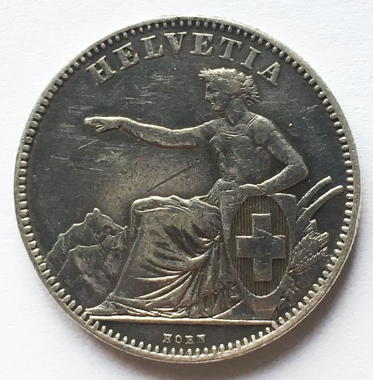 2 Franken 1860 B Sitzende Helvetia Vorzg | Kaufen auf Ricardo