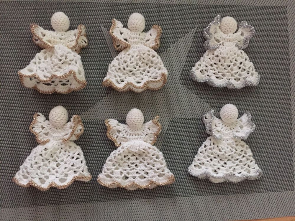 6 gehäkelte Engel | Kaufen auf Ricardo