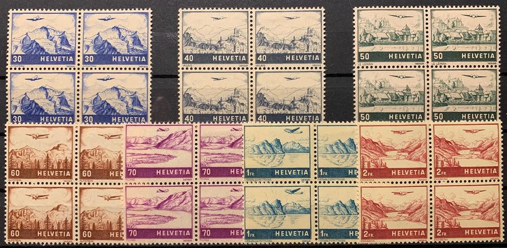 4er Landschaften/Flugzeuge F27-F33 **/* | Kaufen auf Ricardo