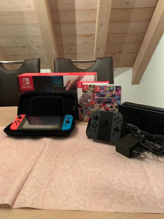 NintendoSwitch, 4 Controller + 10 Games | Kaufen auf Ricardo