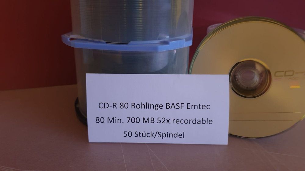 50 x BASF Emtec CD Rohlinge auf Spindel | Kaufen auf Ricardo