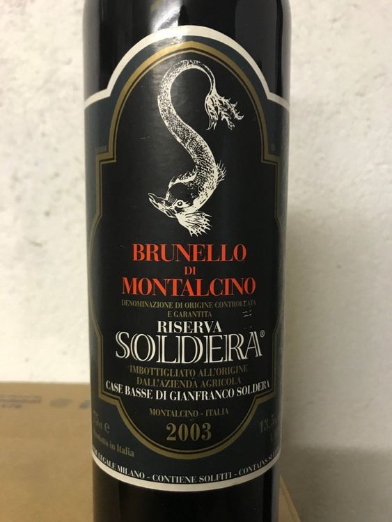 TOP: SOLDERA BdM riserva 2003 | Kaufen auf Ricardo