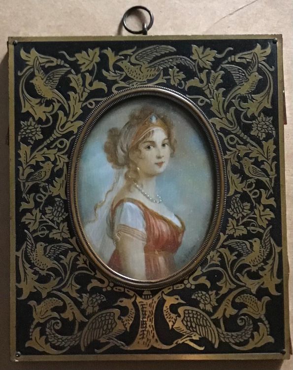 Antike Miniature Gemälde Unleserlich Sig | Acheter sur Ricardo