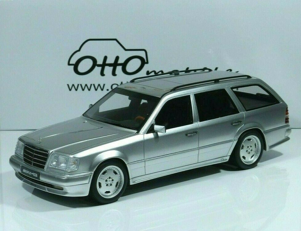 Mercedes-Benz S124 AMG Kombi silver 1/18 | Kaufen auf Ricardo