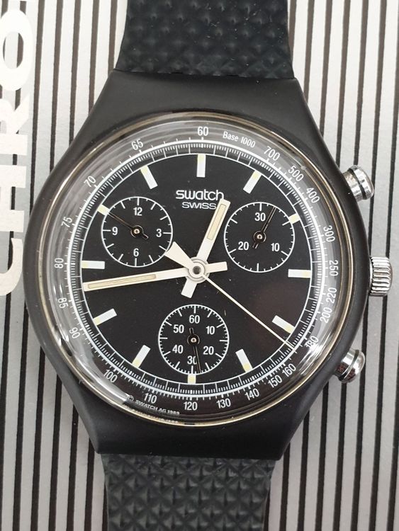 SWATCH CHRONO SCB100 BLACK FRIDAY NEU | Kaufen auf Ricardo