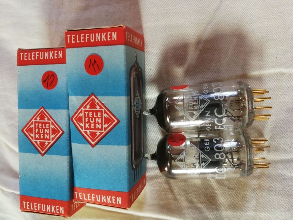 2 x Telefunken ECC803s ( 1969 ) | Kaufen auf Ricardo
