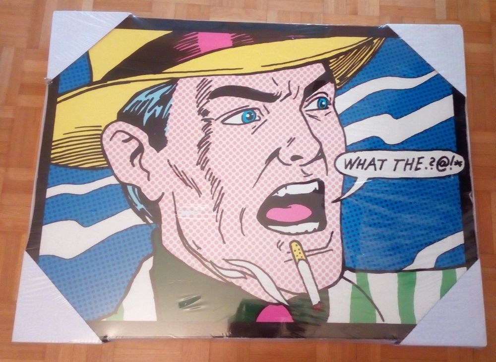 Pop-Art Lackbild à la Lichtenstein | Kaufen auf Ricardo