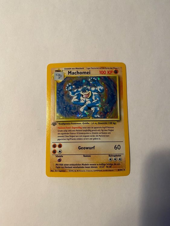 Machomei Holo Pokemon Karte | Kaufen auf Ricardo