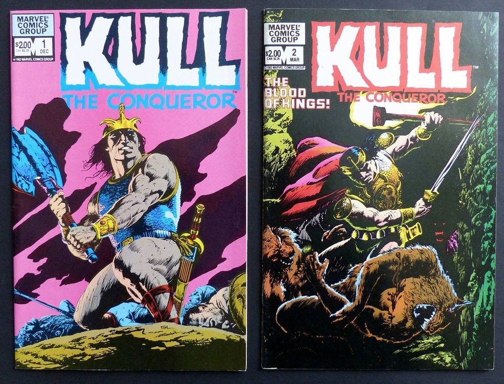 KULL CONQUEROR 1-2 COMPLETE SERIE MARVEL 1982 BUSCEMA BOLTON | Kaufen ...