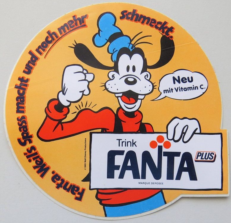 Sticker Fanta mit Goofy Disney | Kaufen auf Ricardo
