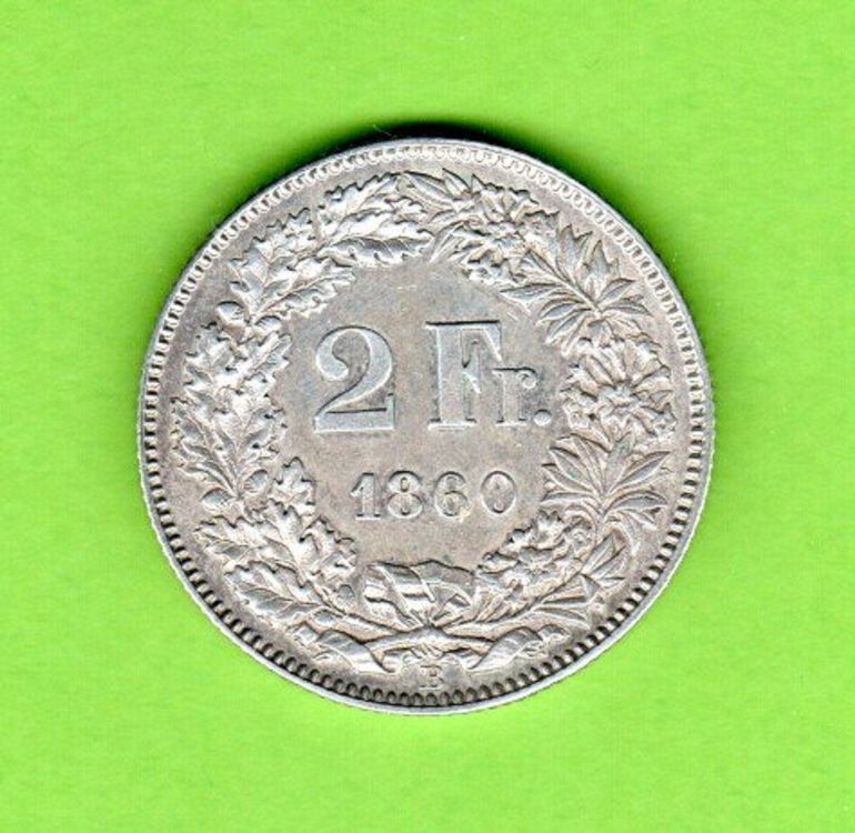 1860 - 2 Franken Zustand siehe Bilder | Kaufen auf Ricardo