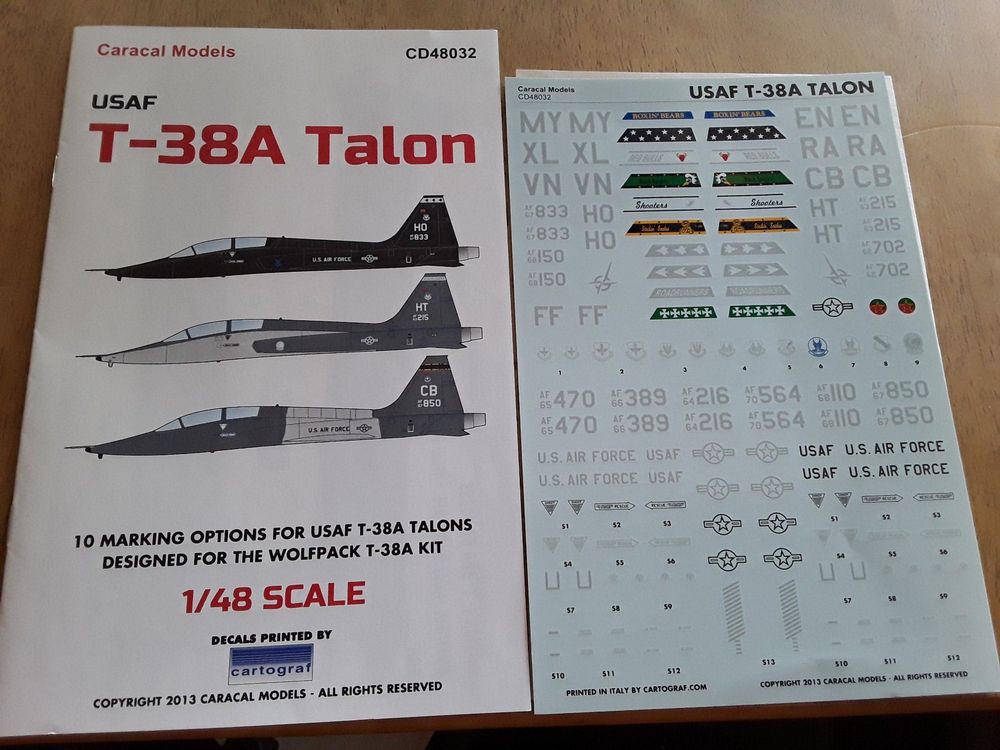 Caracal Decals für T-38A Talon 1/48 | Kaufen auf Ricardo