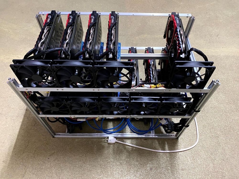 12 GPU Mining Rig Radeon RX 580 340Mh/s | Kaufen auf Ricardo