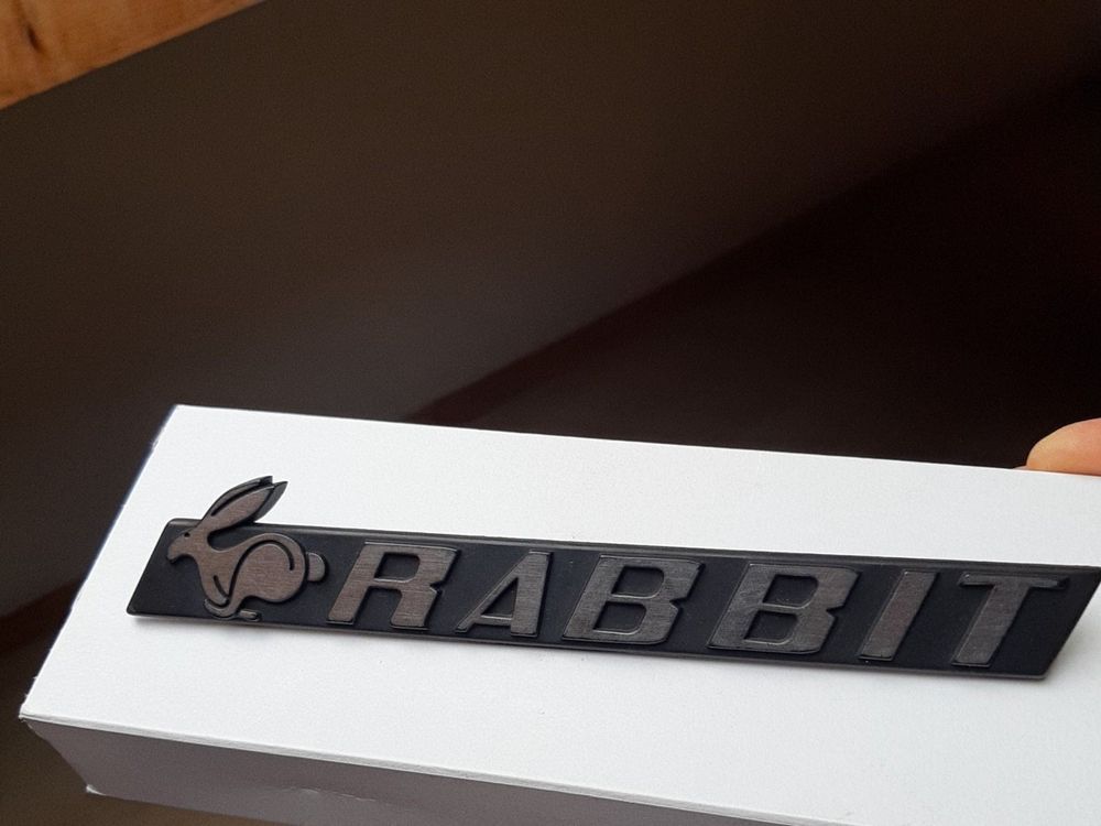 VW GOLF MK 1, MK 2 RABBIT EMBLEM: | Kaufen auf Ricardo