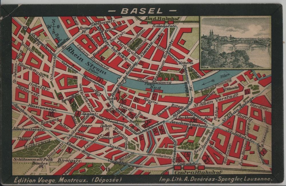 Basel - City Maps - Stadtplan - Bale | Kaufen auf Ricardo