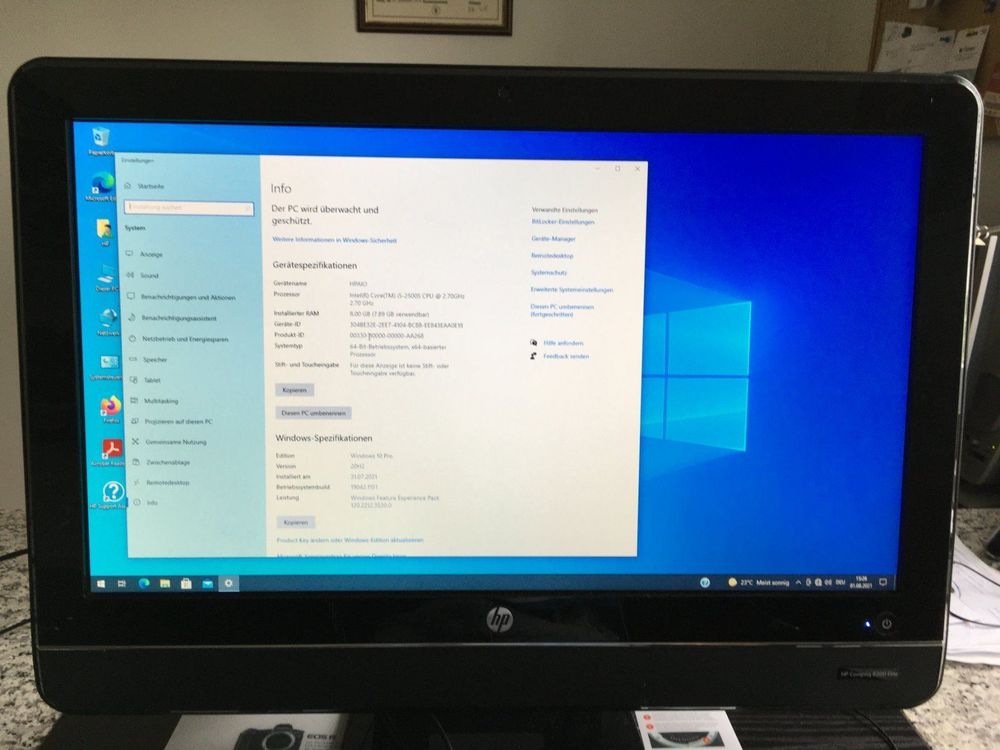 HP Compaq 8200 Elite All In One PC AIO Kaufen Auf Ricardo