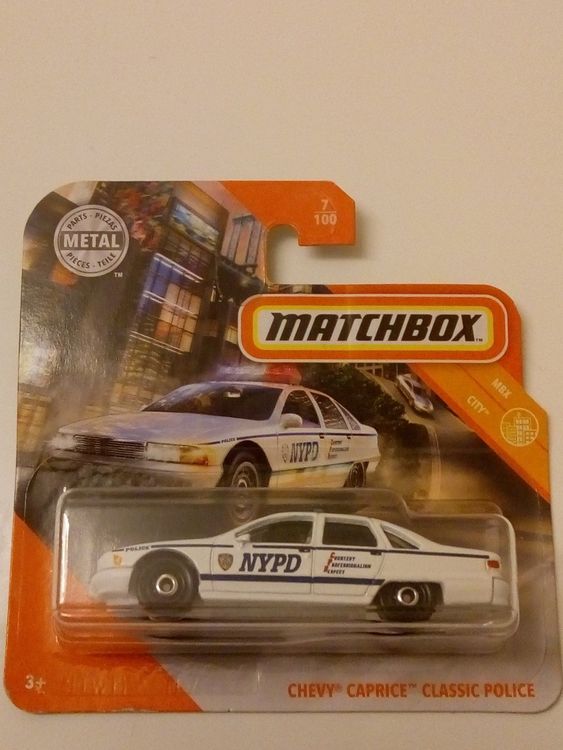 Matchbox - Chevy Caprice Classic Police | Acheter sur Ricardo