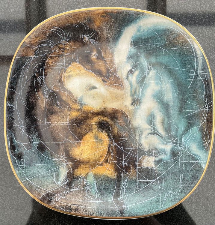 Rosenthal-Teller Pferde von Hans Erni | Kaufen auf Ricardo