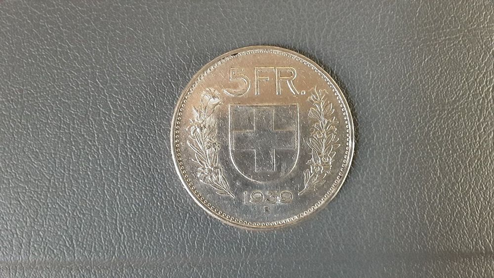 Schweizer Münze 5 Franken 1939 | Kaufen auf Ricardo