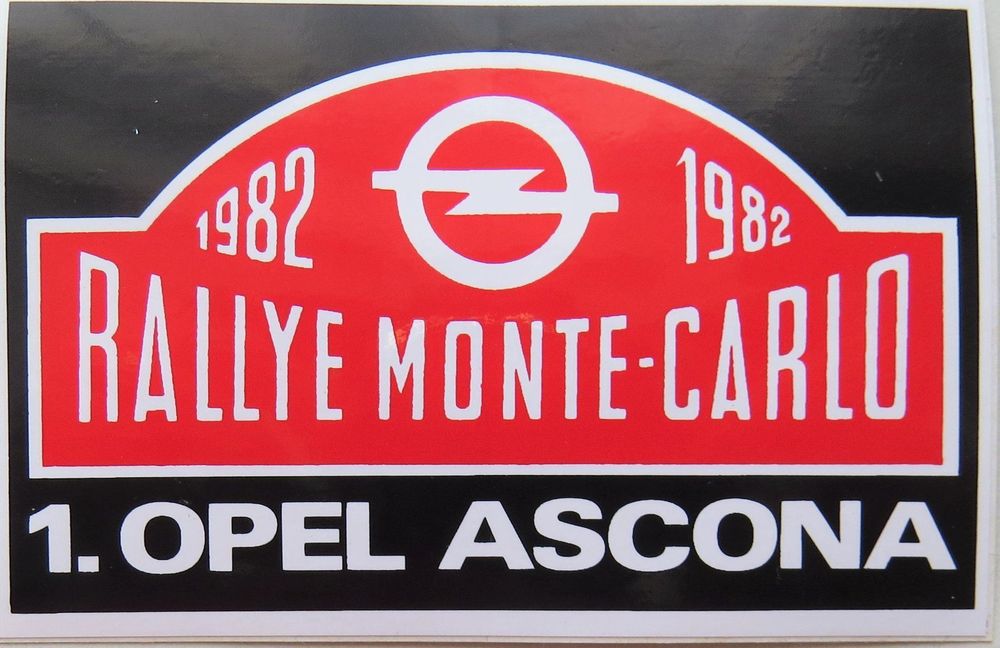 Sticker Opel Ascona Rally Monte Carlo | Kaufen auf Ricardo