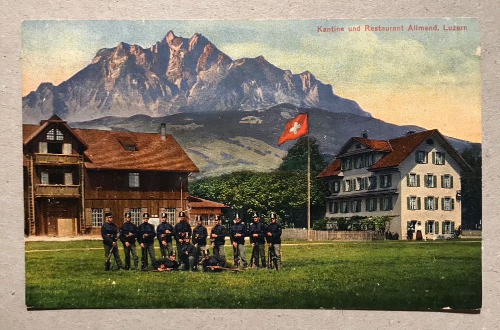 AK Luzern | Allmend | Militär | 1919 | Kaufen auf Ricardo