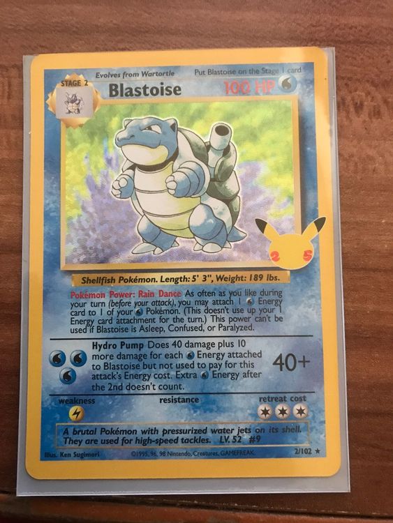 Pokemon Blastoise 25 Celebrations Karte | Kaufen auf Ricardo